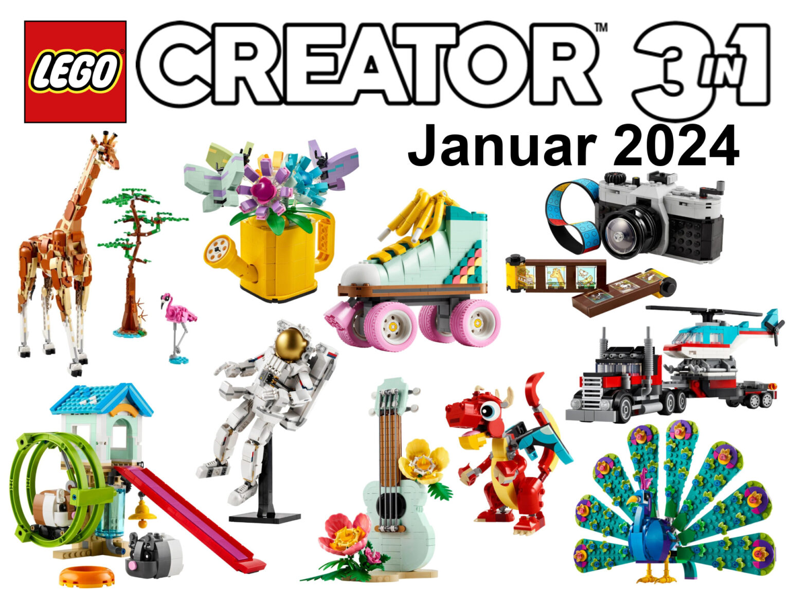 LEGO Creator 3-in-1 Neuheiten Januar 2024 - Brickzeit